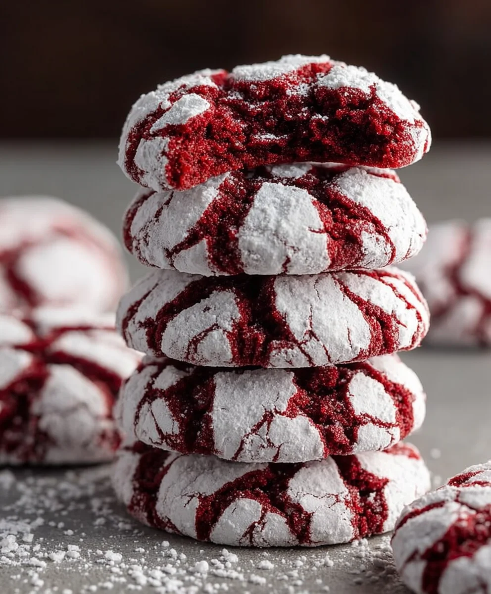 Easy Red Velvet Crinkle Cookies - Delicious & Festive - Anas Recipes